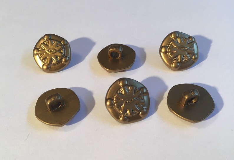 Small Gold Buttons Plastic Sewing Buttons 5/8 16mm Gold Plastic Shank ...