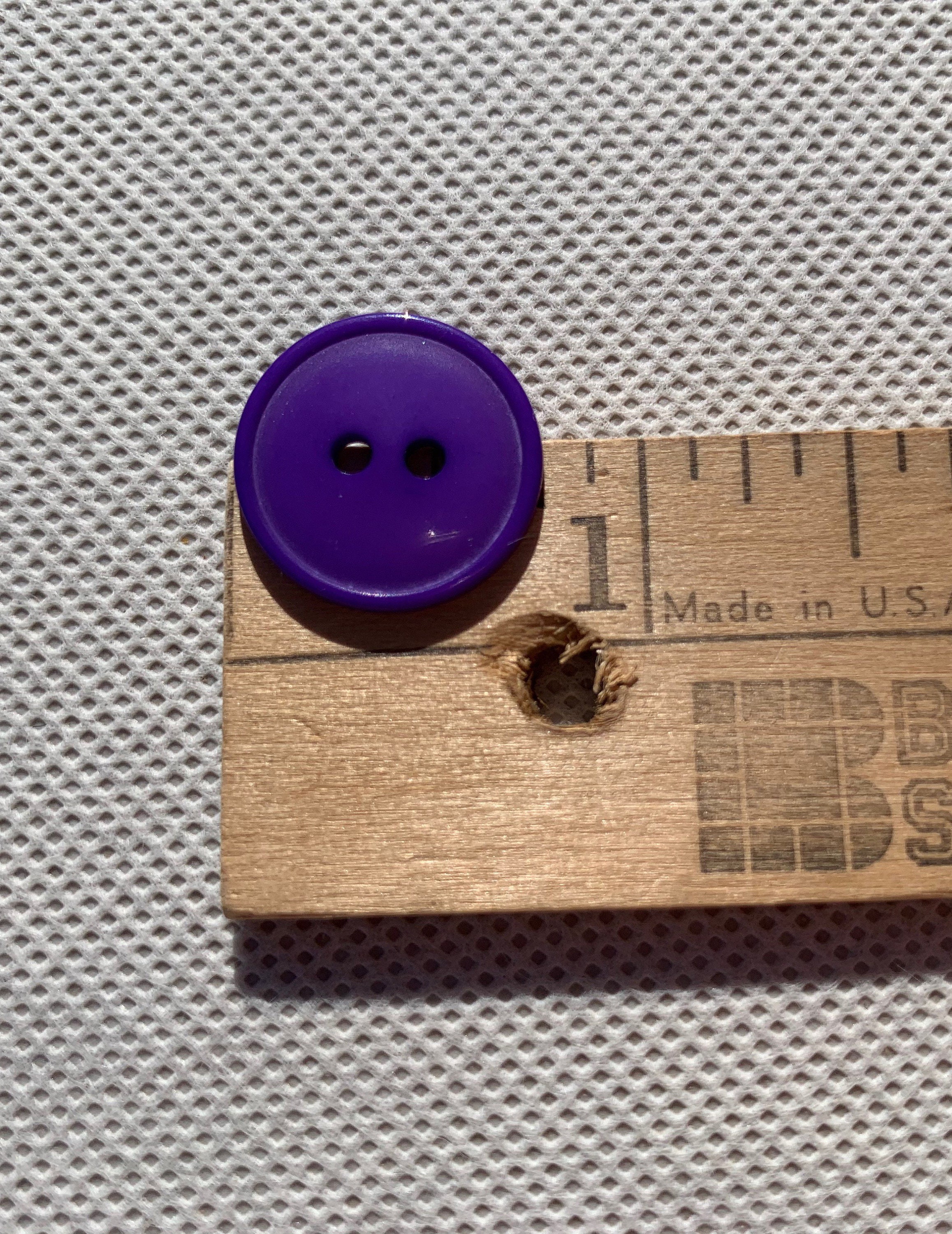 Medium button purple sewing buttons 7/8 vintage sewing button | Etsy