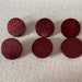 Small Ruby Red Shank Back Buttons 14 Mm 1/2 Inch Sewing Buttons, 6 ...