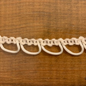 Button Looping- Ivory Loops for Button Cotton Looping- by the Yard - Etsy