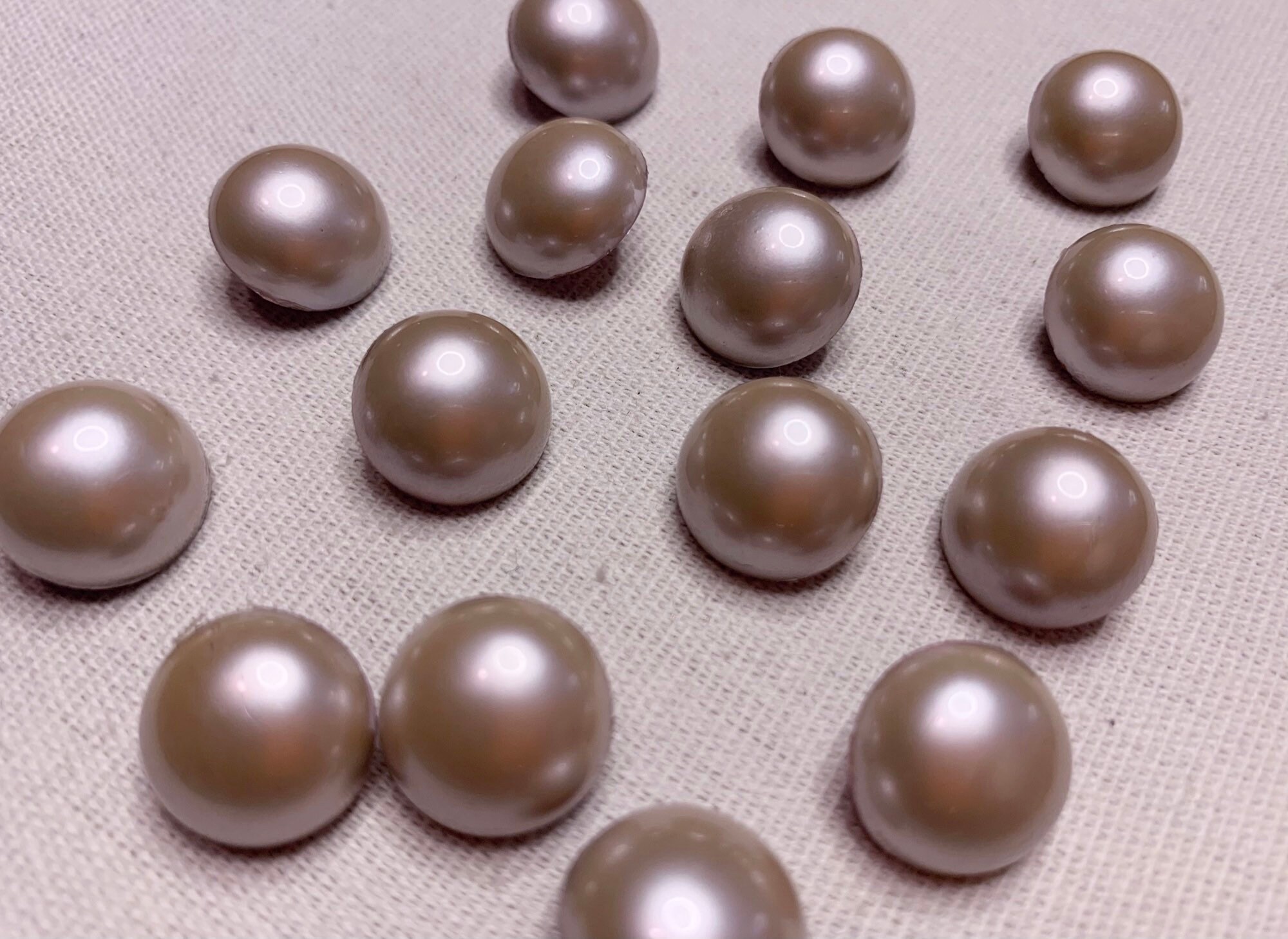 Medium Faux Pearl Buttons Style in Blush Color 5/8” Sewing Buttons, 6 ...