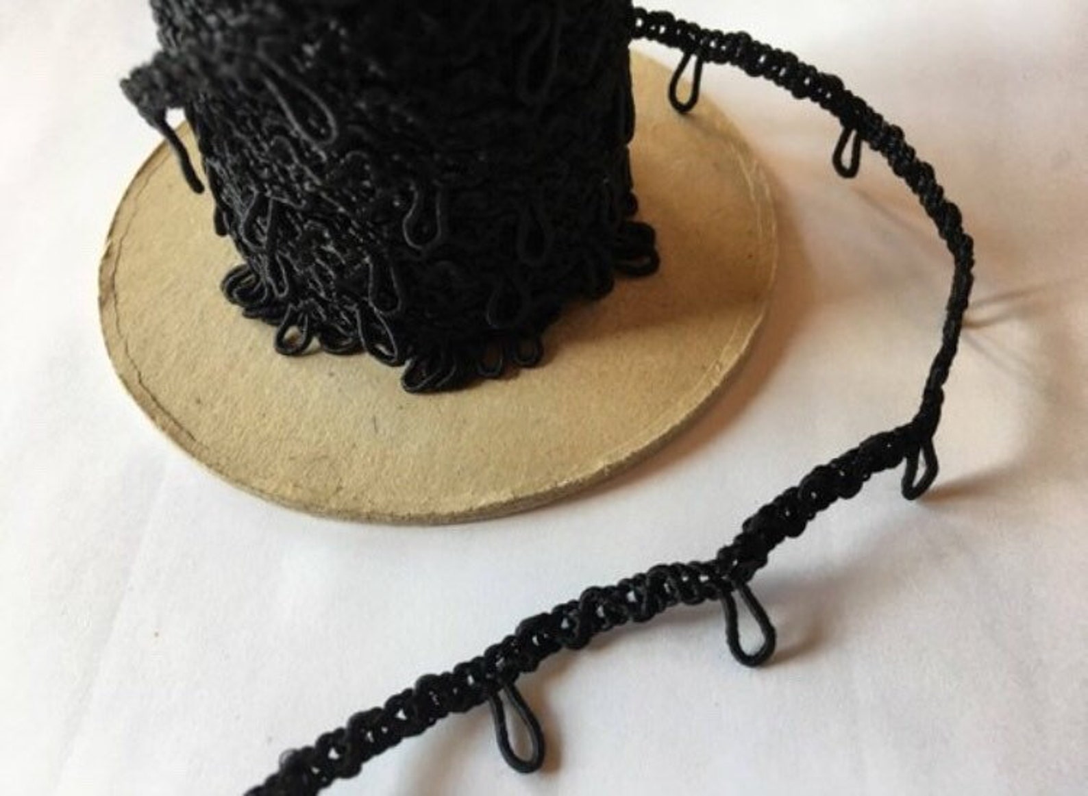 Elastic Button Looping-black Elastic Button Looping-black - Etsy