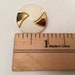 Medium White and Gold Sewing Buttons Plastic Sewing Buttons 7/8" 23mm ...