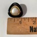 Medium Triangle Black Buttons With Pearl Center Button With Gold and ...
