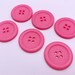 Medium Pink Button 4 Hole Sewing Buttons Sewing Buttons, 6 Buttons ...