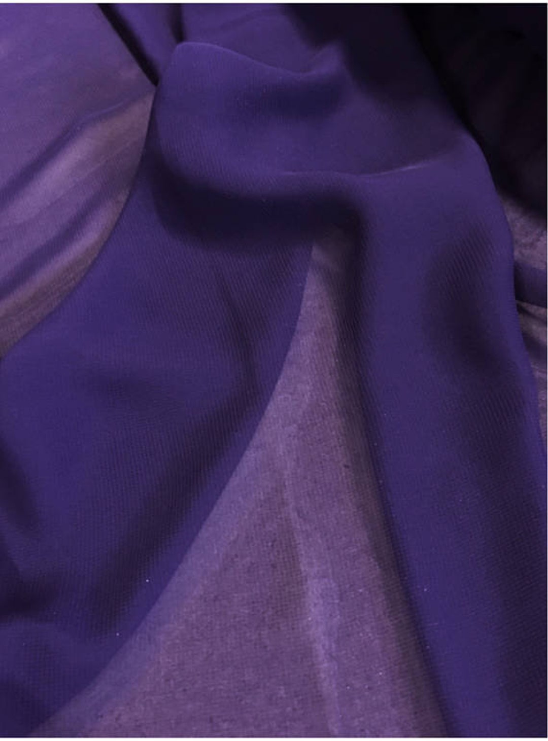 Purple Chiffon Hi Multi Chiffon Fabric by the Yard Wedding Chiffon ...