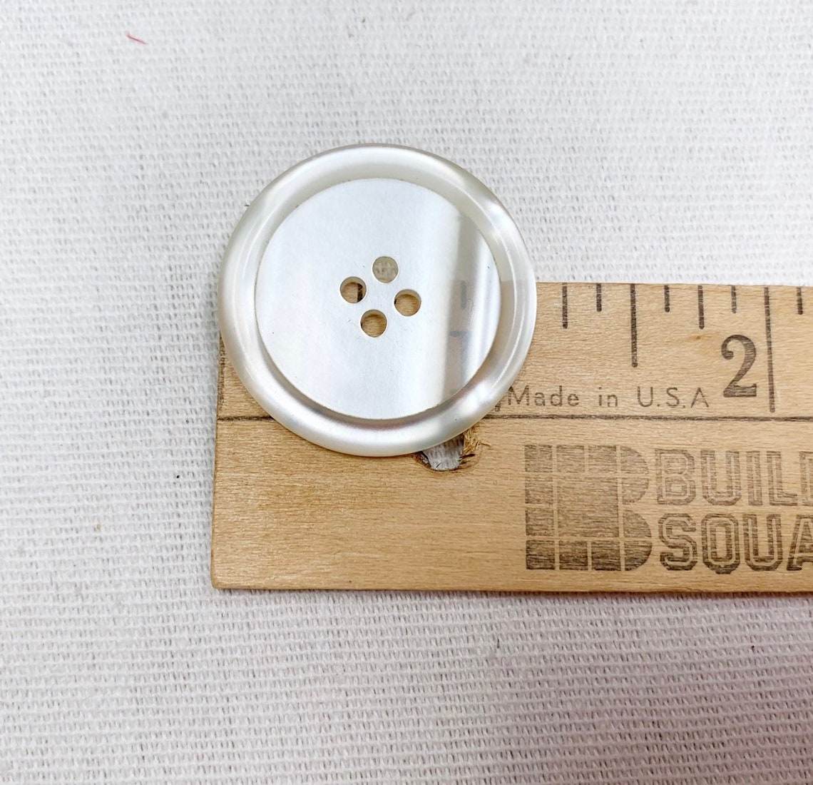 Large Buttons Ivory Mother Shiny of Pearl Finish Sewing - Etsy