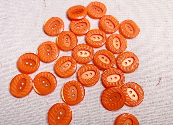 Orange Sewing Button
