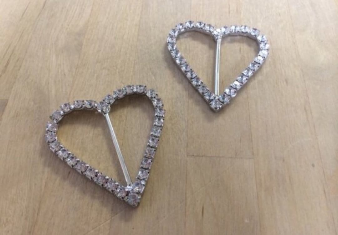 Heart Shape Rhinestone Buckle-wholesale Rhinestone Buckle Slider for ...