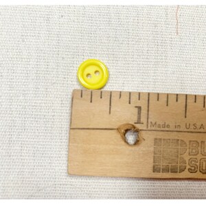 Small Yellow Button Yellow Buttons Sewing Buttons 3/8” 10mm Sewing ...