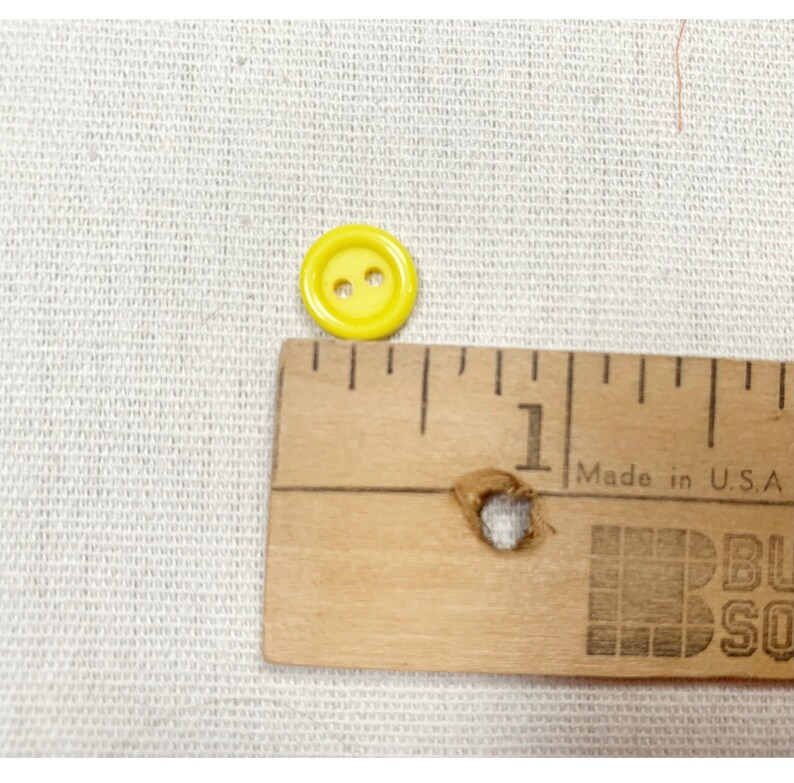 Small Yellow Button Yellow Buttons Sewing Buttons 3/8 10mm | Etsy