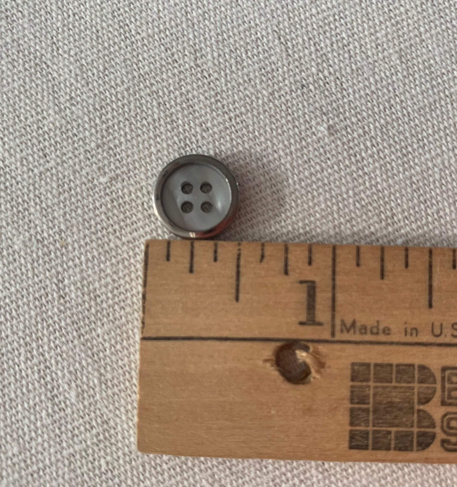 Small Silver Buttons With a Pearl Like Center Sew Through | Etsy