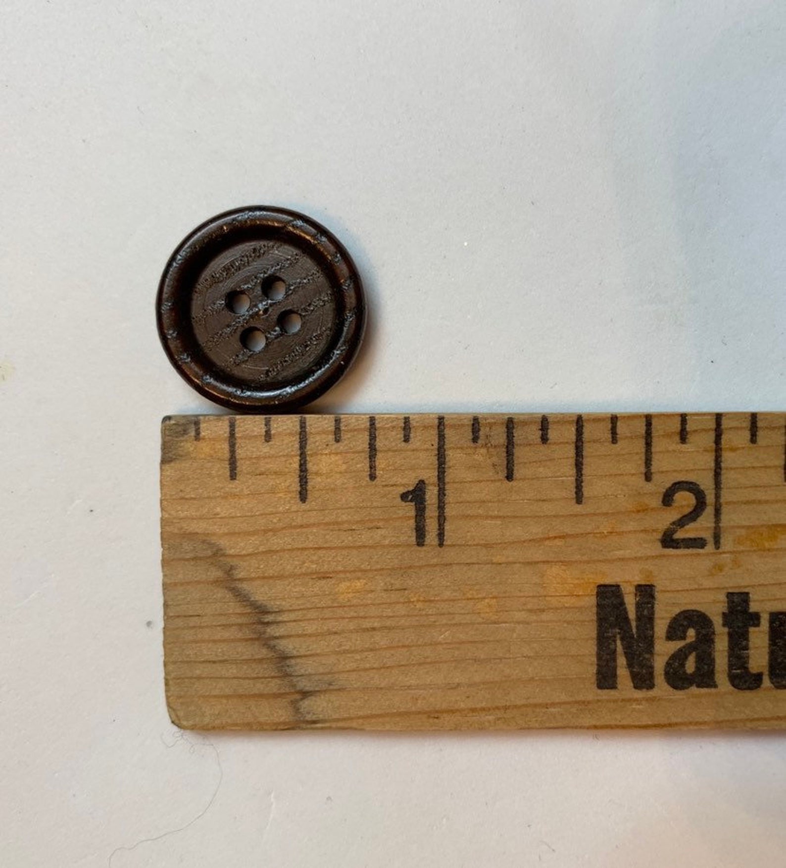 24 buttons Small Brown faux wood buttons 18 mm 3/4 inch sewing | Etsy