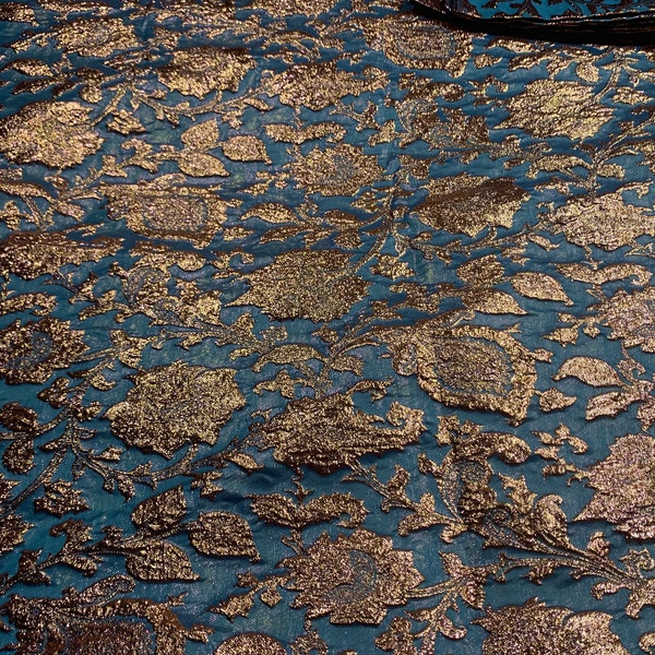 Blue Brocade - Etsy