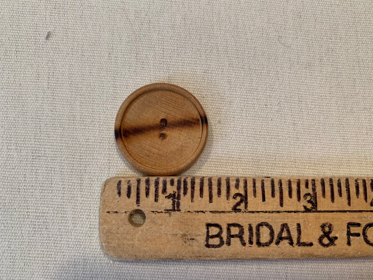 Large Brown Faux Wood Buttons 1 2/8 Inch Sewing Buttons, 7 Vintage ...
