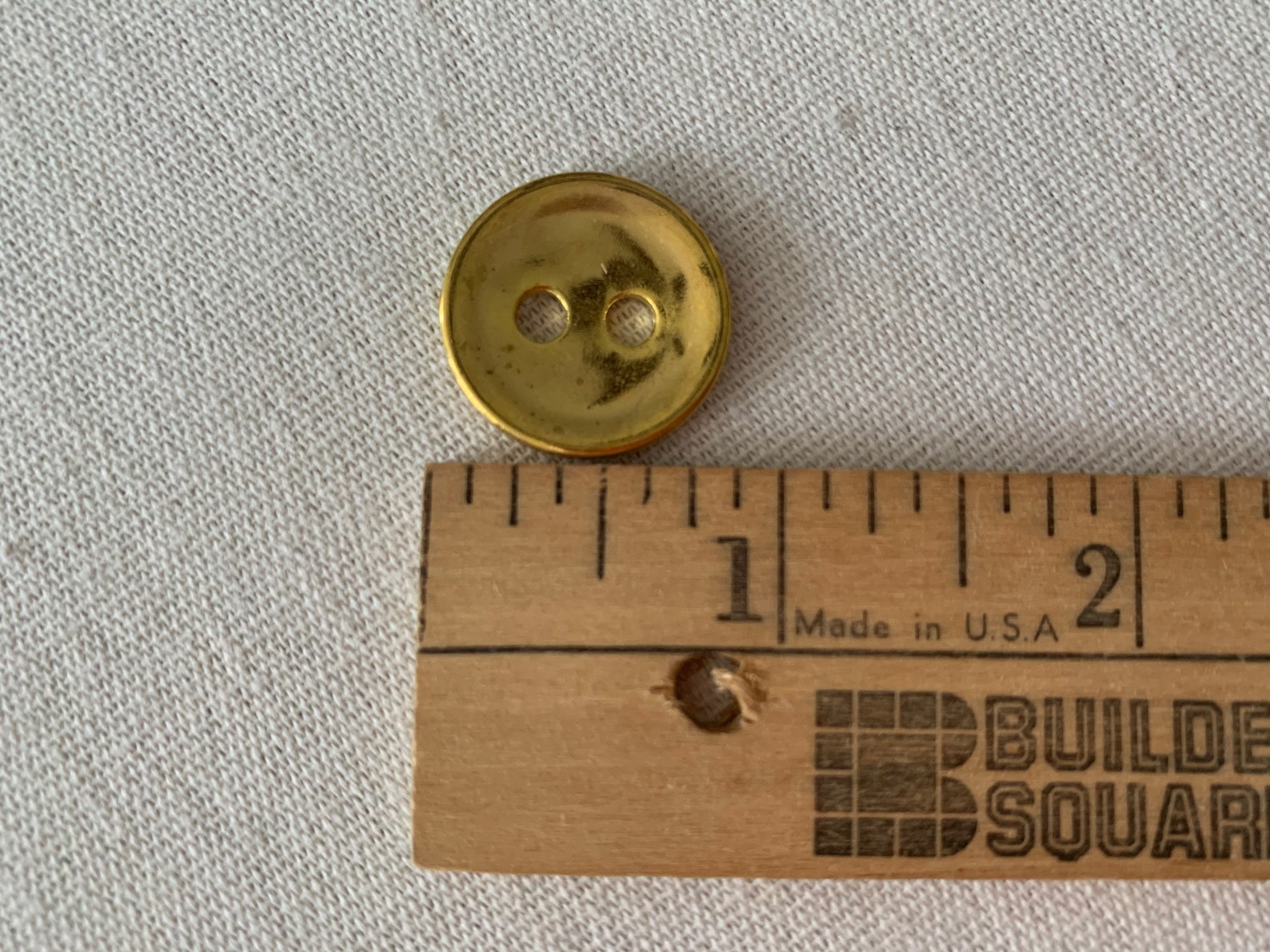 Gold medium button sew through button metal sewing buttons | Etsy