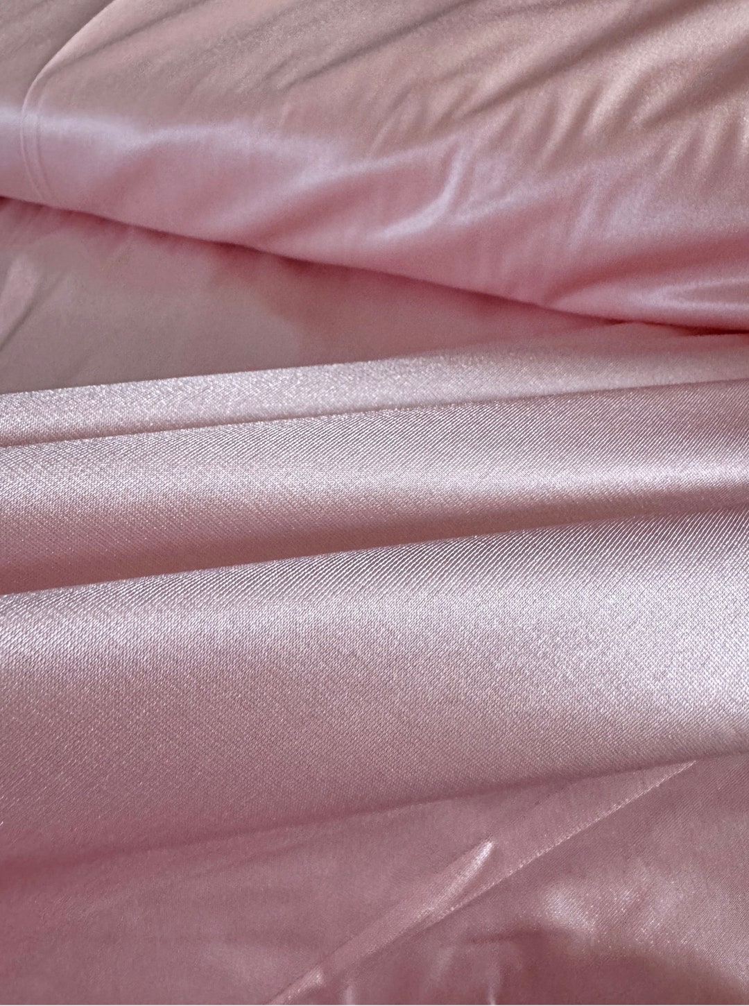 Pink Tricot Fabric Stretch Nylon Tricot Fabric Shiny Stretch Fabric ...