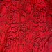 Red Floral Rose Lace Burn Out - Etsy