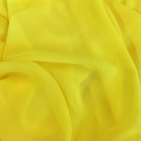 Yellow Chiffon Dress - Etsy