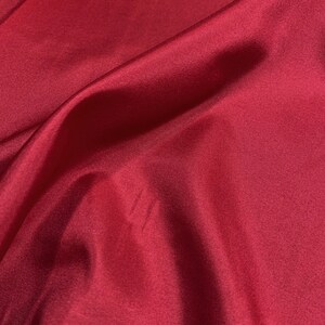 Deep Red Lining Pongee Lining 60" by the Yard Light Weight Lining Dress ...
