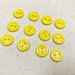 Small Yellow Button Yellow Buttons Sewing Buttons 3/8” 10mm Sewing ...