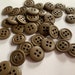 Small Buttons Brown Buttons 15 Mm 1/2 Inch Sewing Buttons, 12 Vintage ...