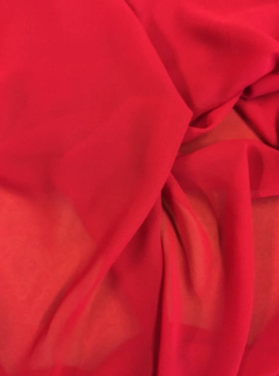 Red Chiffon Hi Multi Chiffon Fabric by the Yard, Chiffon Fabric ...