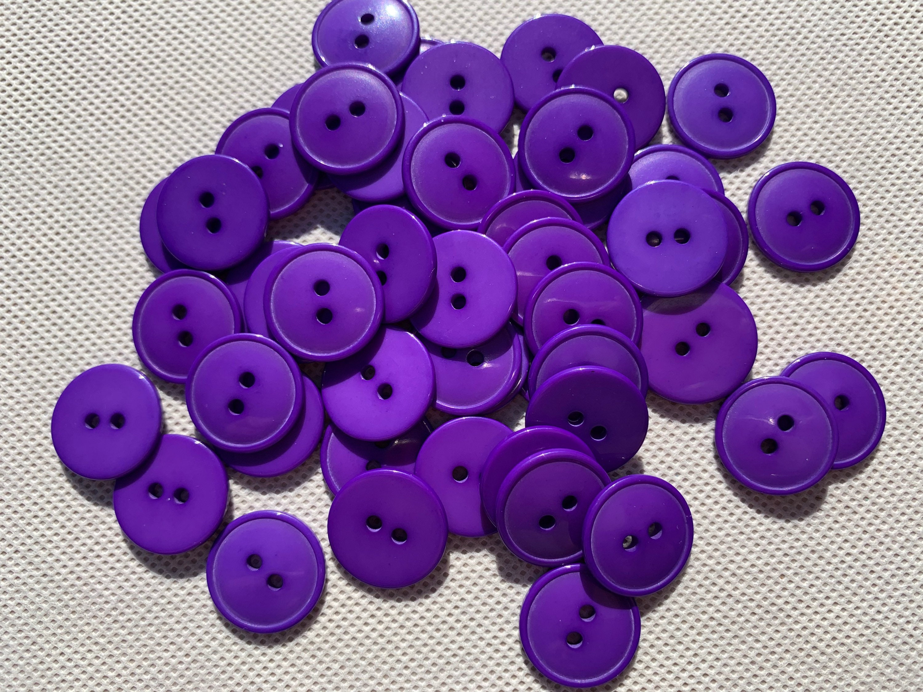 Medium button purple sewing buttons 7/8 vintage sewing button | Etsy