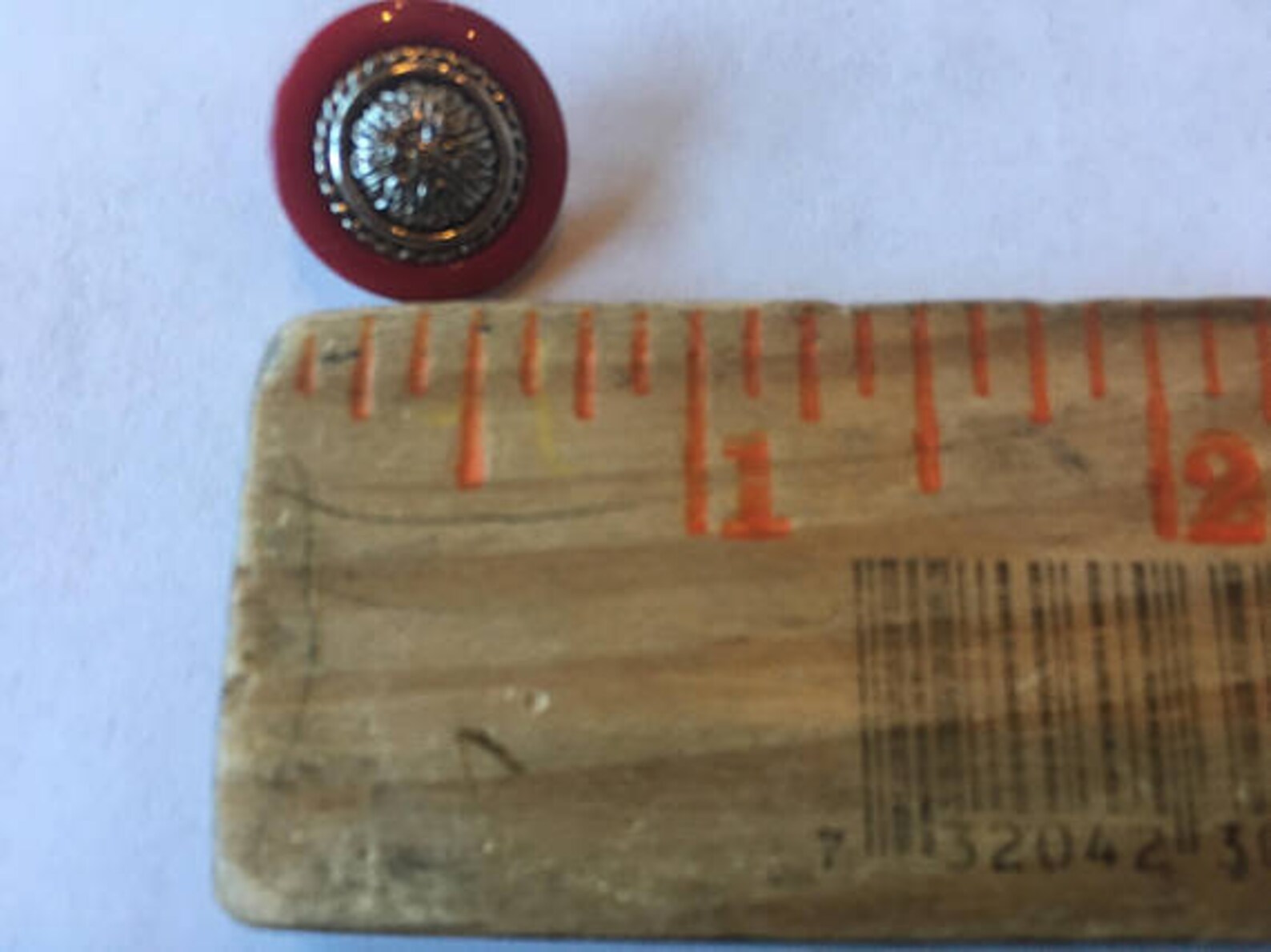 Small Red and Silver Accent Sewing Buttons 16 Mm 5/8 Inch | Etsy