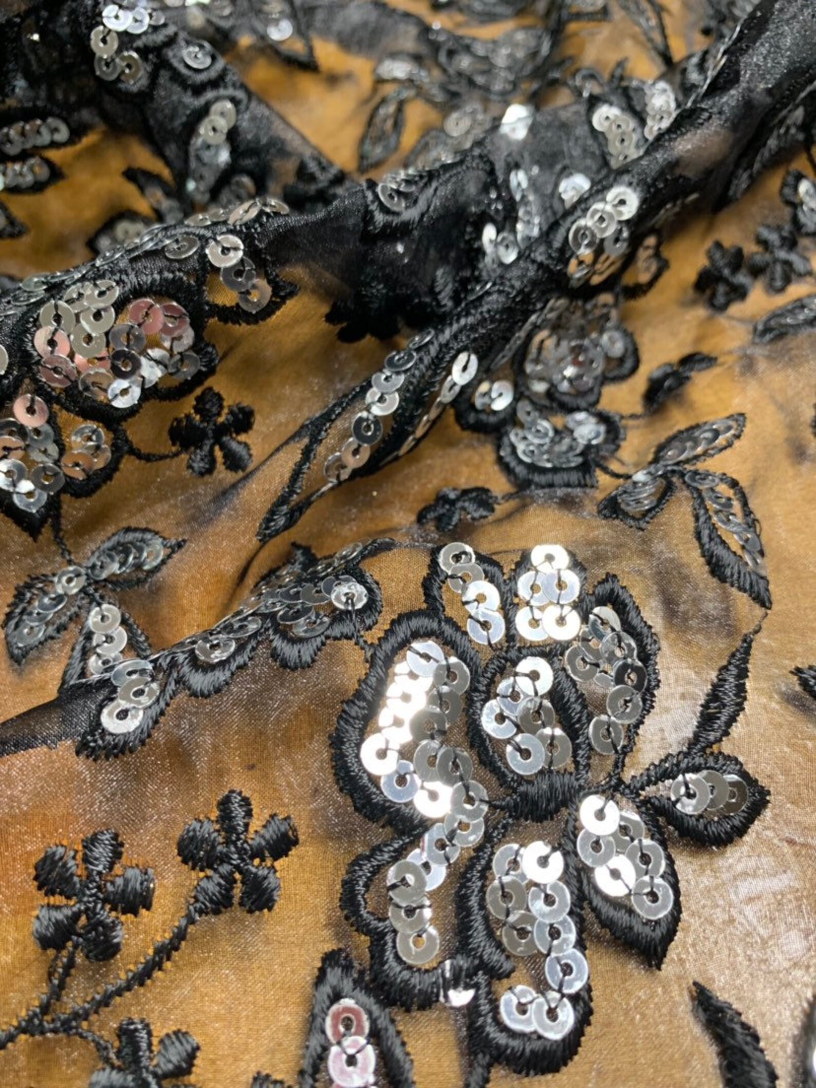 Black Lace Re Embroidered Floral Design Lace Black Lace With - Etsy