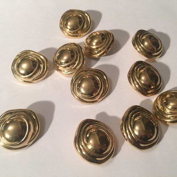 Large Gold Buttons - Etsy