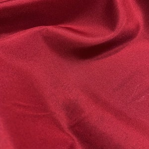 Deep Red Lining Pongee Lining 60" by the Yard Light Weight Lining Dress ...