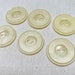 Large Ivory Button Sewing Buttons 1 1/8” Sewing Button 6 Buttons Sew ...
