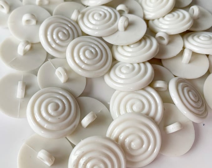 Small Heart Shape Buttons in White Marble Finish Buttons Plastic Button ...
