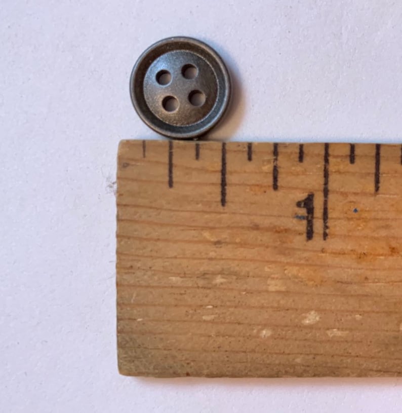 Small Gray Buttons Finish 1/2 Inch Sewing Buttons 12 - Etsy