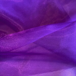 Purple Sheer Organza 60” Crystal Organza in Purple - Etsy