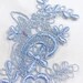 Light Blue Beaded Applique, Beaded Applique Lace Pair for Lyrical Dance ...