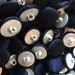 Navy Satin Covered Button 16mm 5/8 Inch Color Navy-12 Sewing Buttons ...
