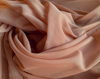 Navy Stretch Power Mesh Fabric by the Yard Power Mesh Soft Sheer Drape ...