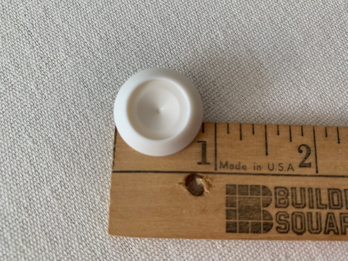 Medium off White Buttons Inverted Design Plastic Button in Flat Curved ...