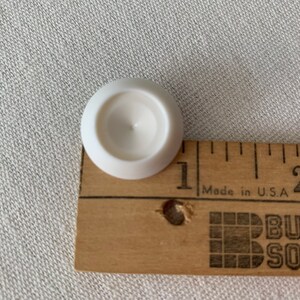 Medium off White Buttons Inverted Design Plastic Button in Flat Curved ...