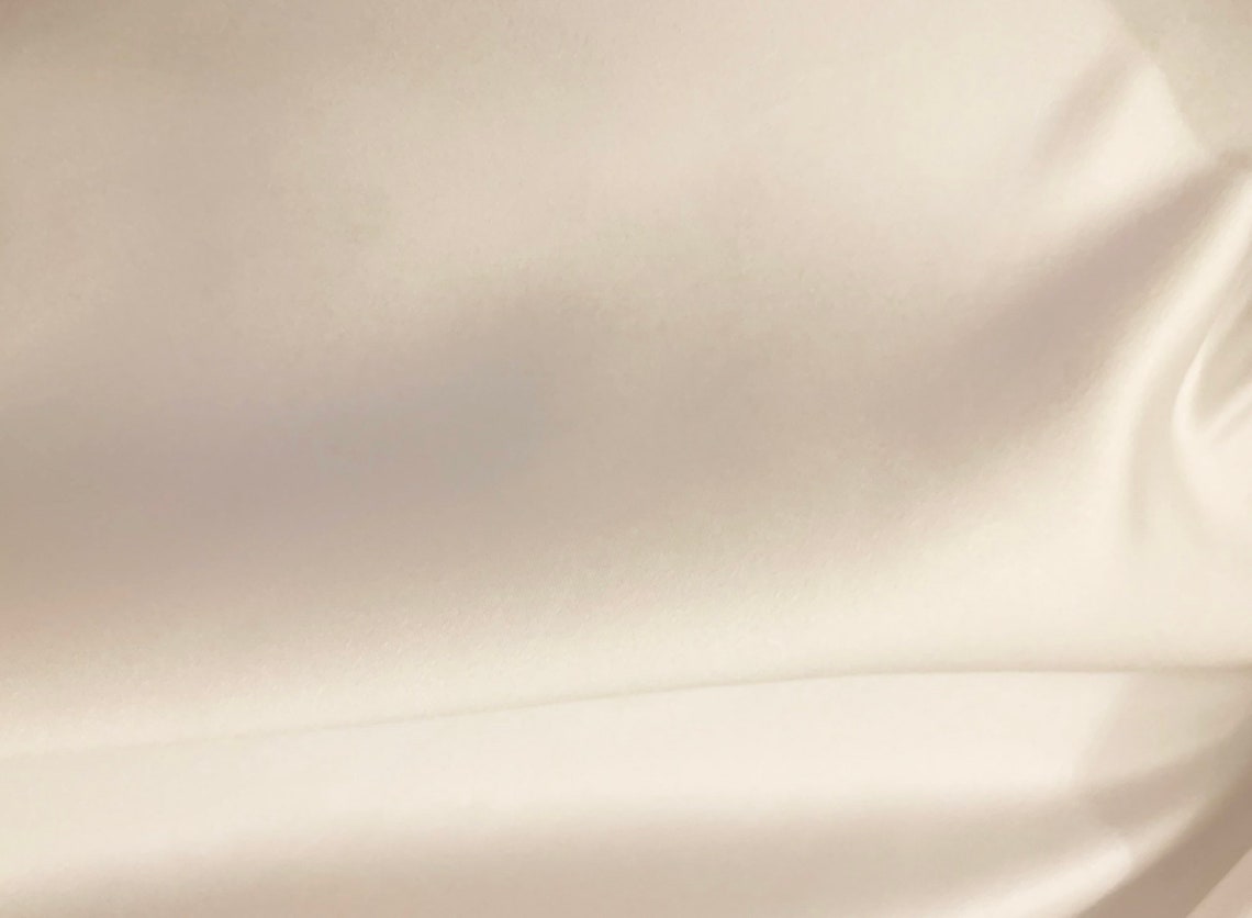 Ivory Satin Bridal Fabric Satin Lamour Ivory Lamour Satin - Etsy