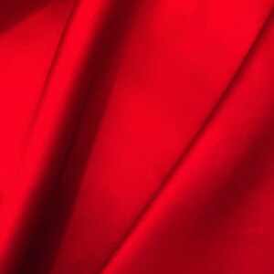 Valentin Red Satin, Bridal Fabric, Satin Lamour, Lamour Satin Fabric by ...