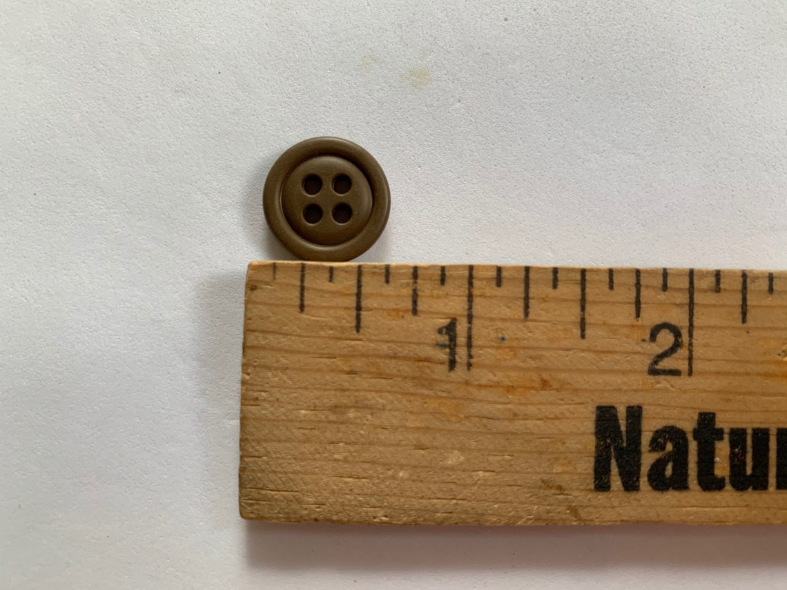 Small Buttons Brown Buttons 15 Mm 1/2 Inch Sewing Buttons 12 - Etsy