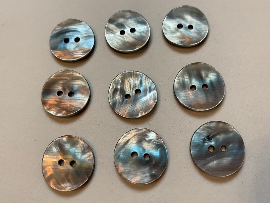 Mother of Pearl Plastic Button Medium Faux Shell Button Sewing Buttons ...