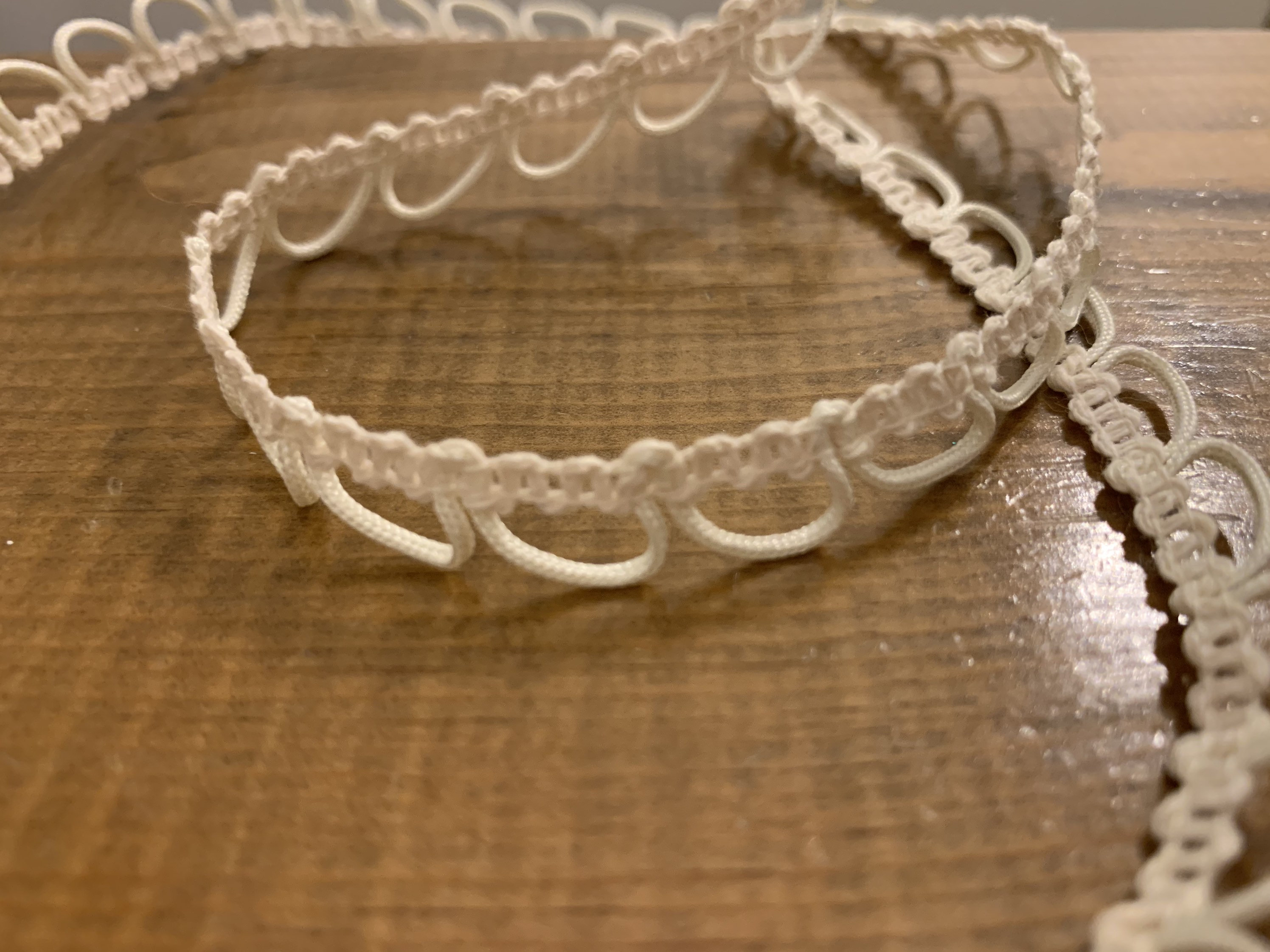 Button Looping Ivory Loops for Button Cotton Looping by the - Etsy