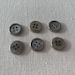 Small Silver Buttons With a Pearl Like Center Sew Through - Etsy