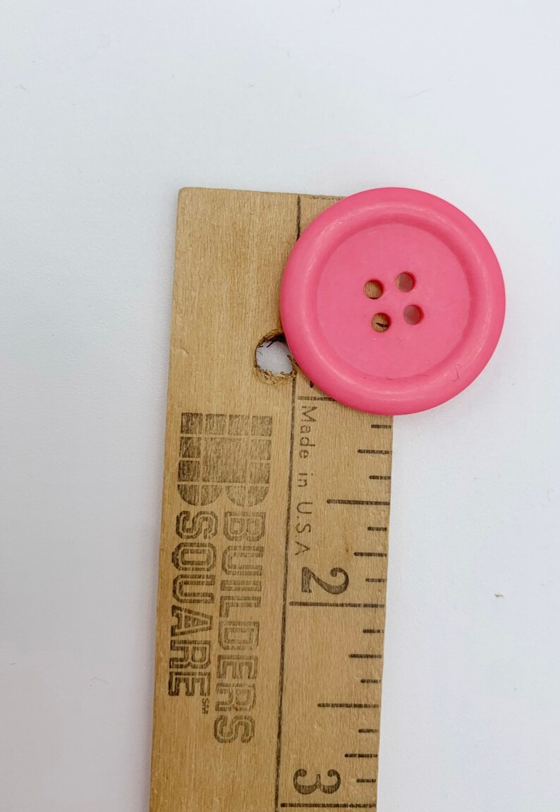Medium Pink Button 4 Hole Sewing Buttons Sewing Buttons, 6 Buttons ...