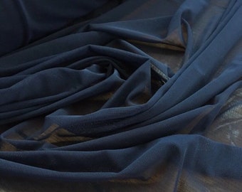 Stretch Sheer Mesh Fabric royal Blue 4 Way Stretch/per - Etsy