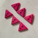 Small Triangle Buttons Fuchisa Pink Buttons Plastic Sewing Buttons 5/8 ...